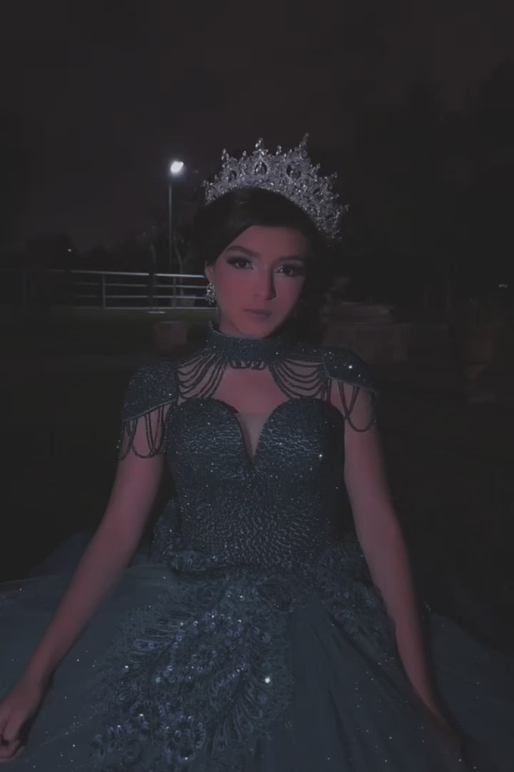 Queen Cindy Blue LUXURY DRESS(CAN BE MADE IN ANY COLOR) – Janney’s Déjà ...